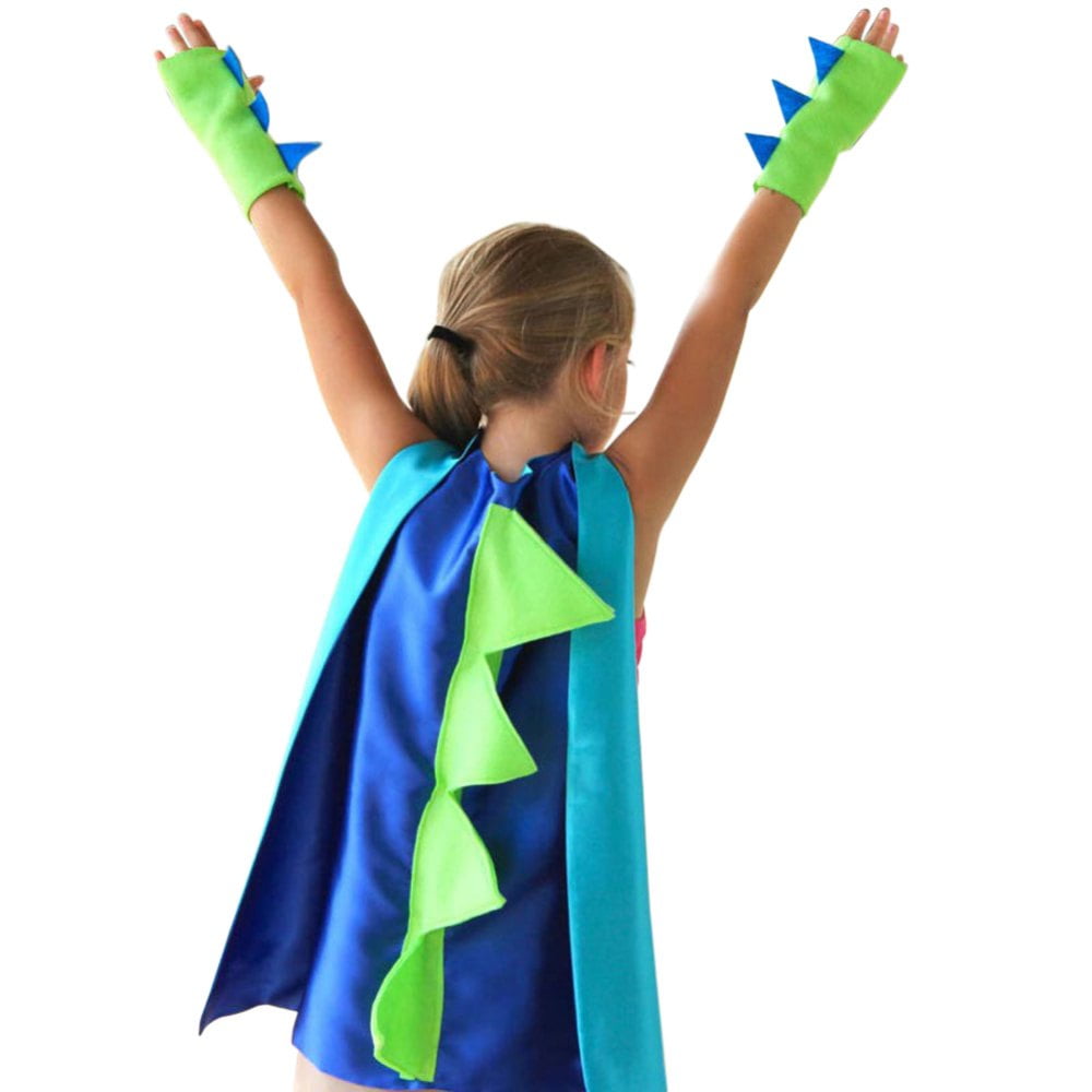 Esho Kids Dinosaur Capes Gloves Set, 3-8T Little Boys Girls Party ...