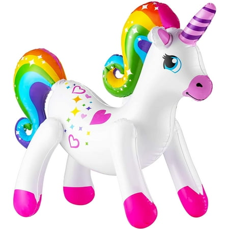 Bedwina Inflatable Unicorn - (Pack of 4) 24 Inch - Large Blow-up ...