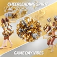 4-Pack Large Metallic Cheerleading Pom Poms with Handle - Team Spirit ...