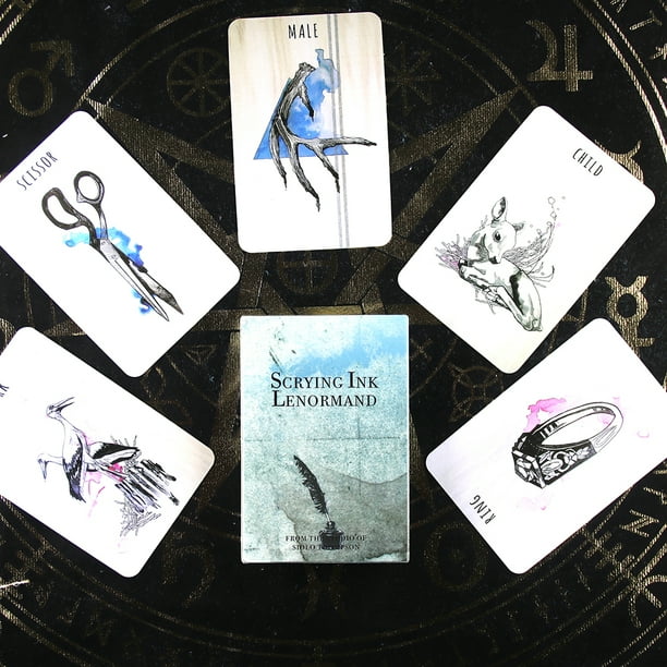 Red Lenormand Tarot 36 Lenormand Cards Oracle Cards Tarot deck Reflet ...