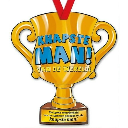 Trophy with ribbon - Trophy - Most handsome man-- | Walmart Canada