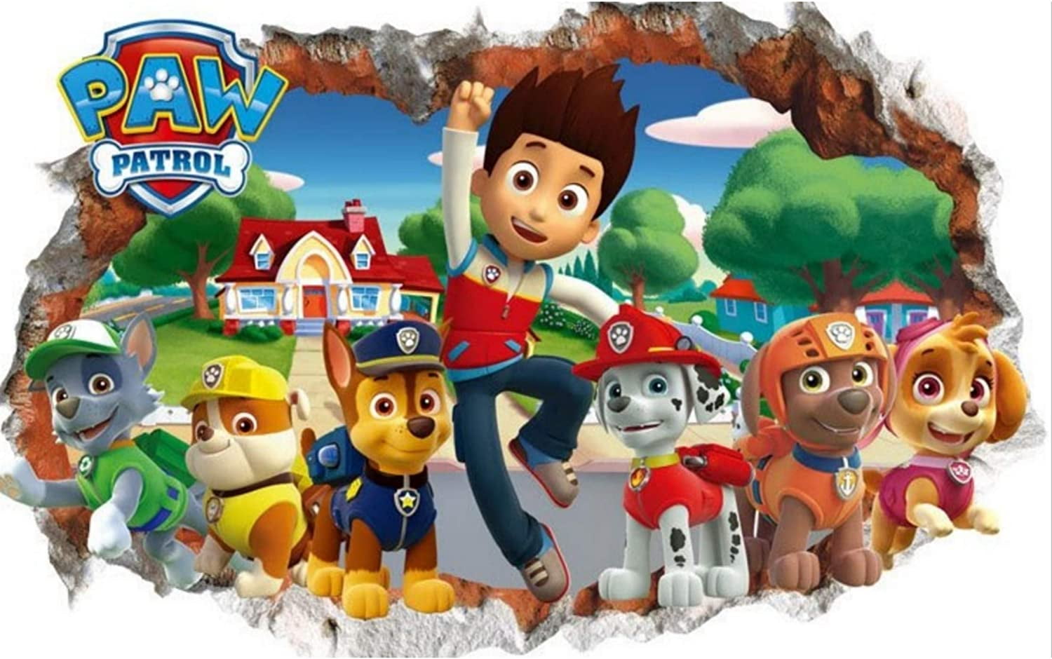 Mural de pared 3D para dormitorio de niño y niña, pegatinas de pared ...