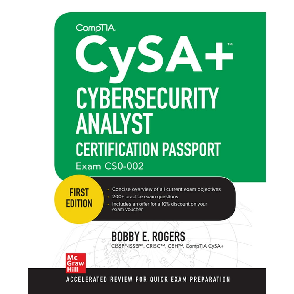 Comptia Cysa+ Cybersecurity Analyst Certification Passport (Exam Cs0 ...