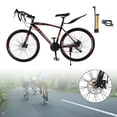27 speed Road Bike Racing Bicycle 700C 26" Wheels Adult Black & Red ...