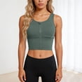 idosla High Impact Sports Bra Zipper Front Large Bust No Bounce ...
