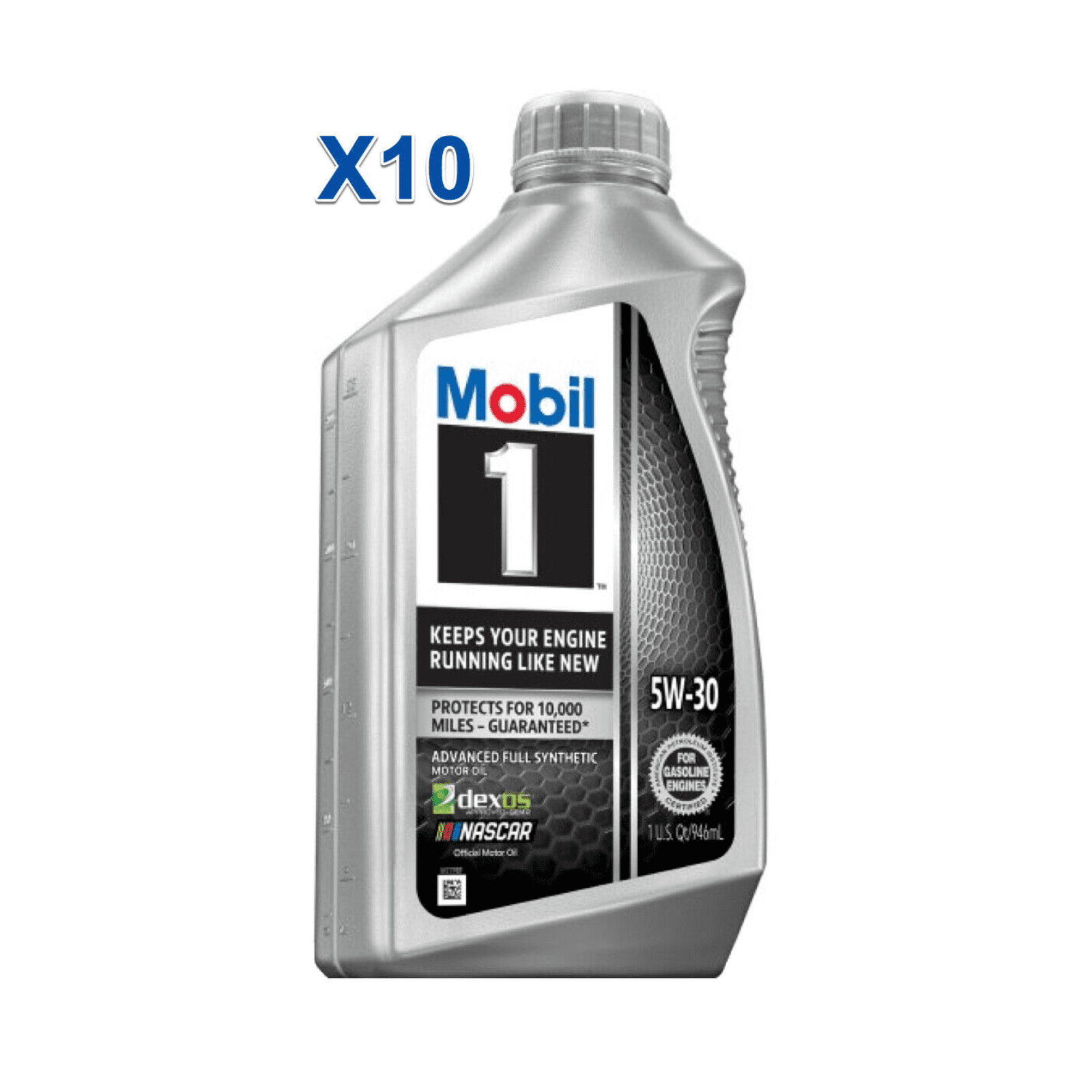 10 Quarts Engine Motor Oil MOBIL 1 Advanced Full Synthetic SAE 5W-30 ...