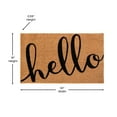18x30 NAT Black Hello Doormat - Walmart.com