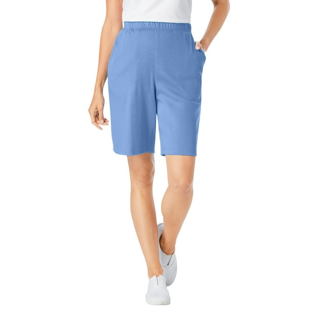 Woman Within Woman Within Womens Plus Size 7 Day Knit Short 5x