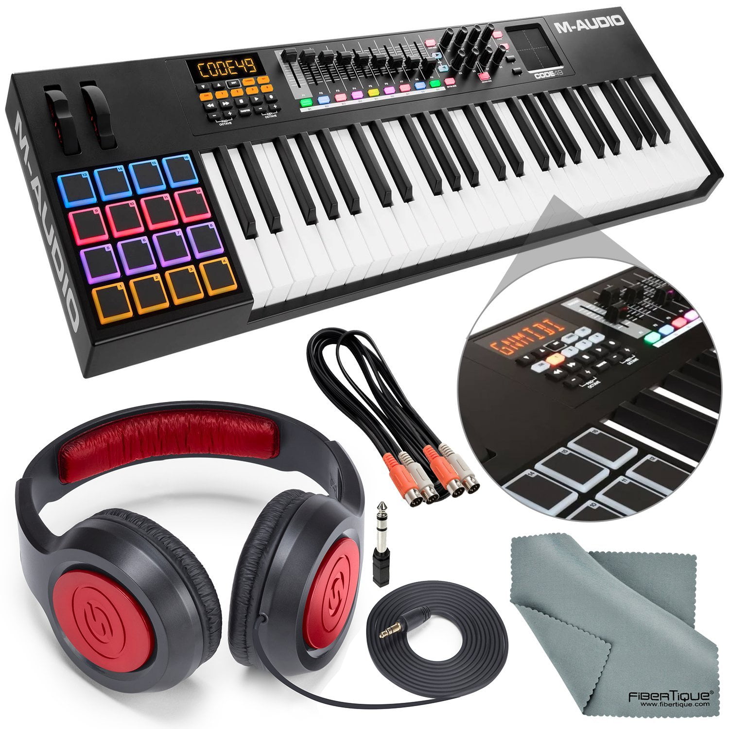M Audio Code 49 49 Key Usb Midi Keyboard Controller With X Y Touch Pad