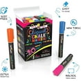 Chalky Crown Liquid Chalk Markers Erasable Reversible Tip Multicolor ...