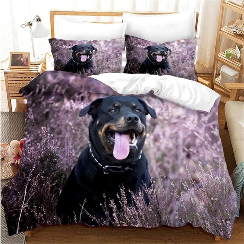 Click here for Yingd Black Rottweiler Duvet Cover Bedding Set Ani... prices