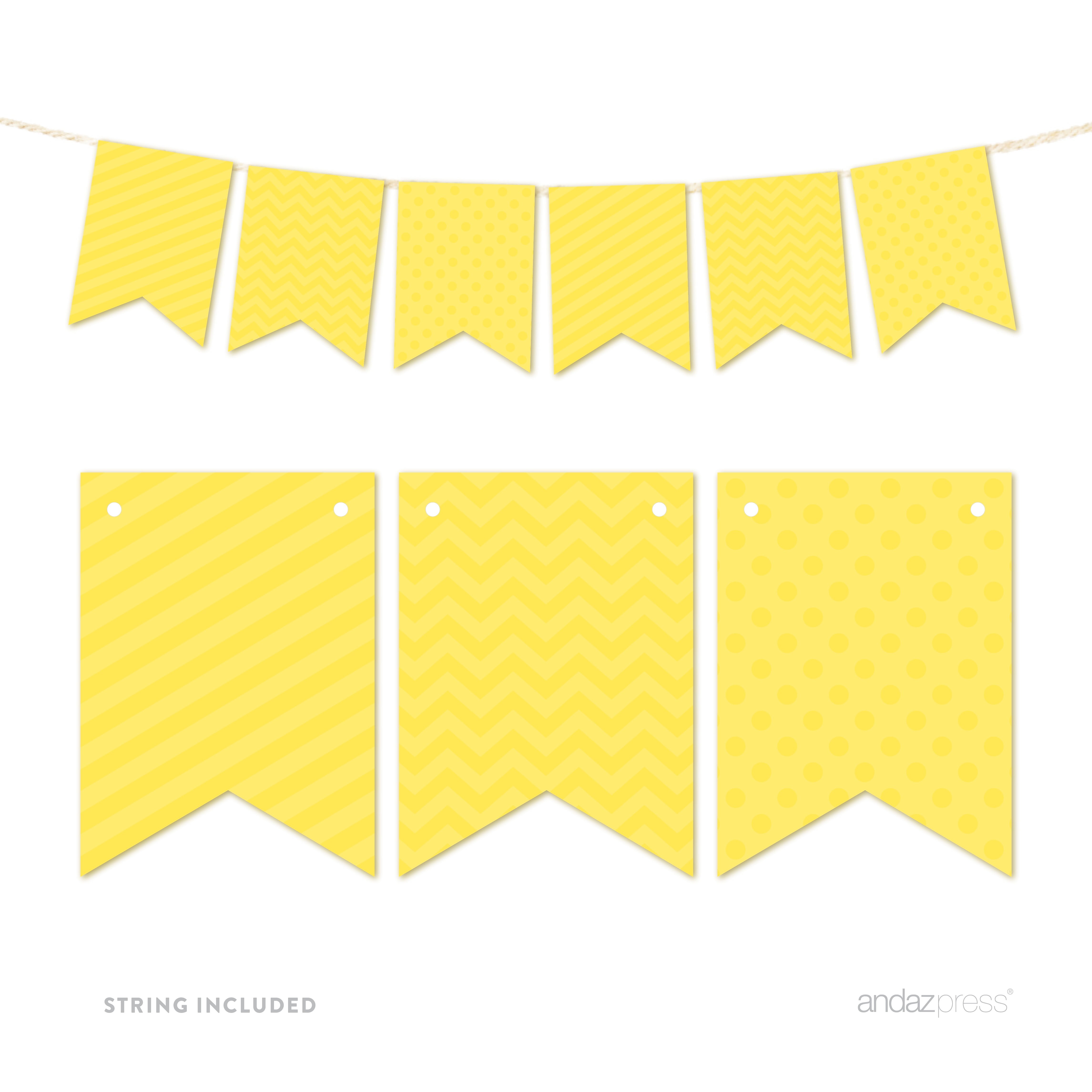 Yellow Triangle Banner Clipart