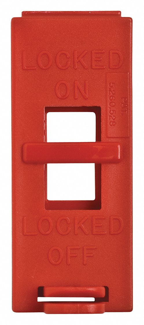 Brady Wall Switch Lockout,Red,9/32 In. Dia. 65392 - Walmart.com