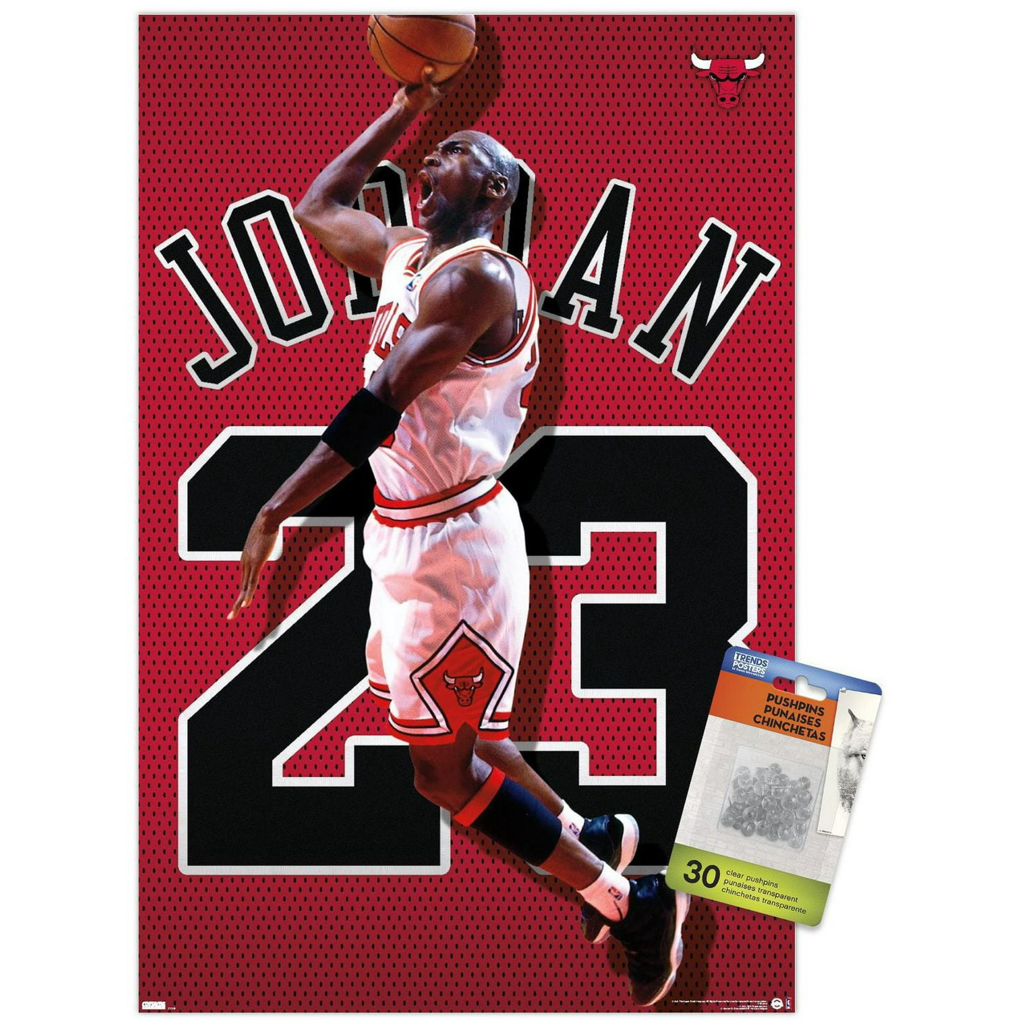 Click here for Trends International Michael Jordan - Jersey Wall... prices