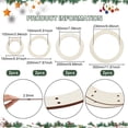 8Pcs 4 Styles Wreath Frames for Crafts Wooden Floral Arranging Craft ...