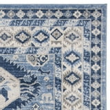 SAFAVIEH Kazak Benson Geometric Area Rug, Blue/Cream, 8' x 10 ...