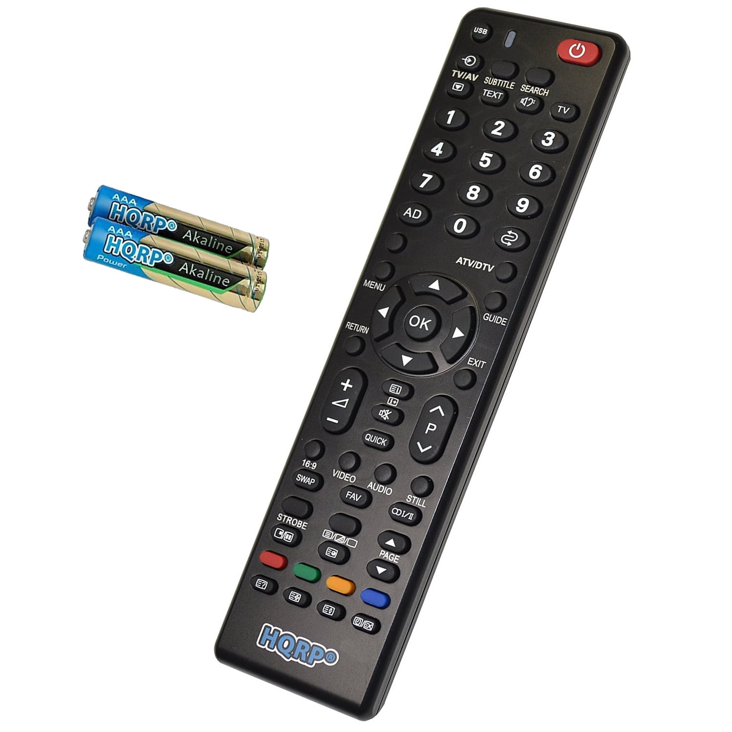 HQRP TV Remote Control for Toshiba 32AV52RZ LCD LED HD Smart TV 1080p ...