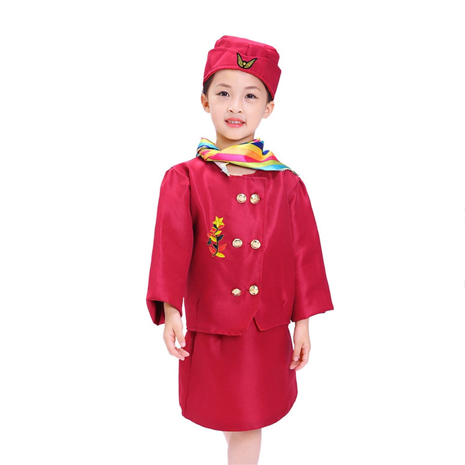 HAWEE Kids Dress Up Firefighter Doctor Chef Costumes Pretend Play Sets ...