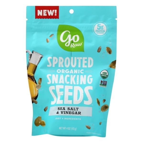 Go Raw - Sprouted Organic Snacking Seeds Sea Salt & Vinegar - 4 oz ...