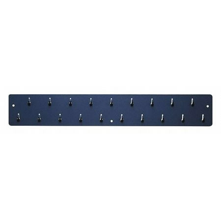 Industrial Key Rack, Powder Coated Steel, 19 Hooks, Keeps Keys, Time ...