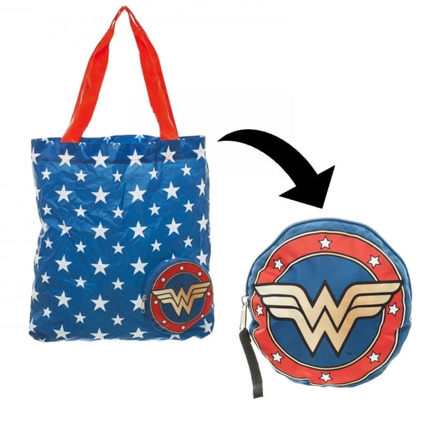 Wonder Woman - DC Comics Wonder Woman Packable Tote Bag - Walmart.com ...