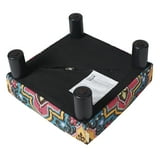 Jules Square Accent Footstool Ottoman, Tango Blue - Walmart.com