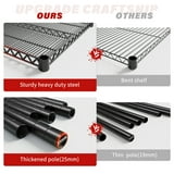 REIBII 6-Tier 60"W Wire Shelving Unit Heavy Duty Storage Shelves with ...