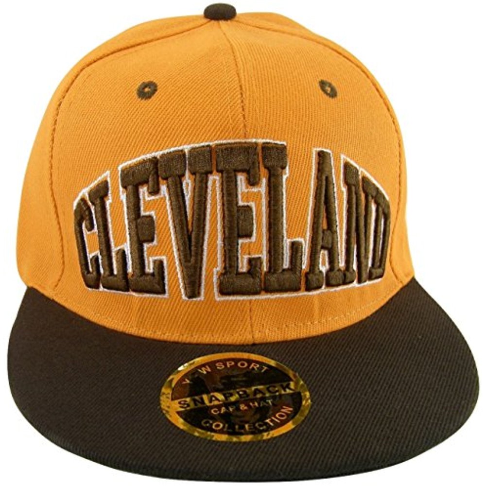 New League - Cleveland Crowned Lettering Men's Adjustable Snapback ...