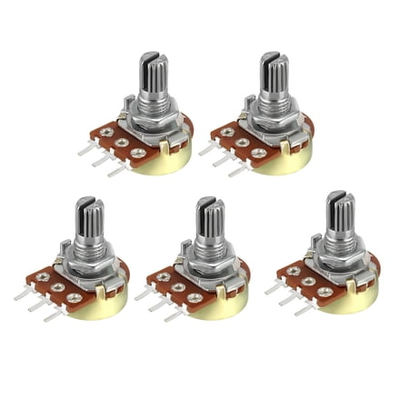 WH148 20K Ohm Variable Resistors Rotary Carbon Film Taper Potentiometer ...