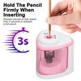 EEkit Automatic Electric Pencil Sharpener, No.2 & 6-8mm - Pink, Auto ...