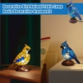 Cardinal Lamp, Cardinalis Night Light Blue Resin Realistic Bird Lamp ...
