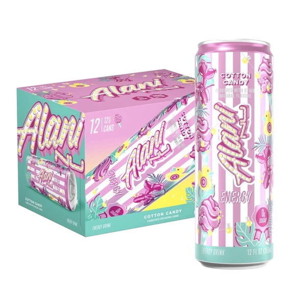 Alani Nu, Variety Pack Cotton Candy, Straw Sunrise, Sherbert Swirl, 12 ...