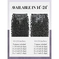 LUVME Messy Burmese Curly Clip in 20" Hair Extensions Real Human Hair ...