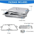 EVGTTI 6 Pack Chafing Dish, High Grade Stainless Steel Chafer, Silver ...