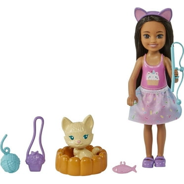 Barbie Kitty Condo Playset with Brunette Fashion Doll, 4 Kittens, Cat ...
