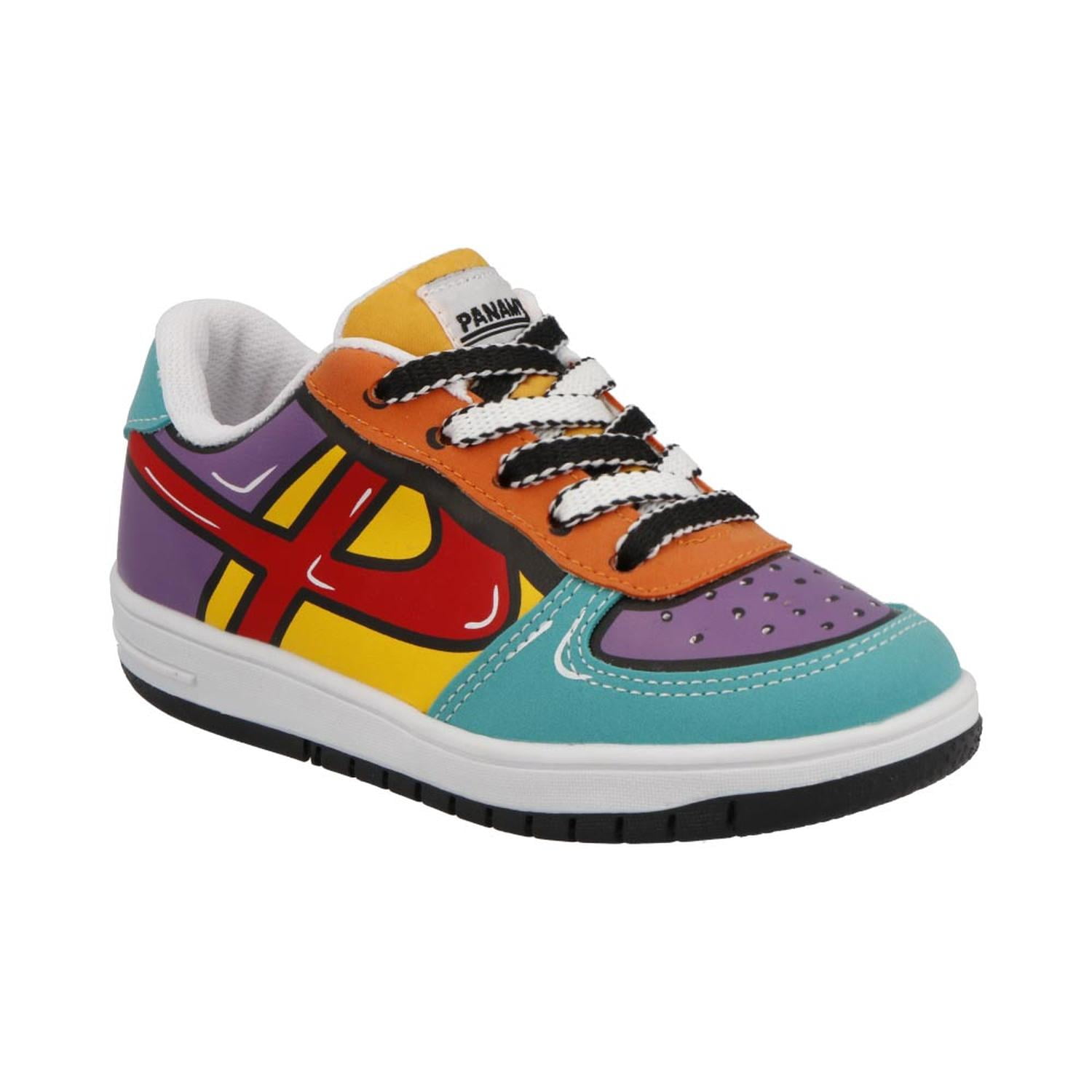 Tenis Niño Panam Originales Coloridos Cómodos amarillo 21 Panam 11464 ...