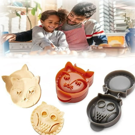 NETSENG 2PCS Fox and Owl Hand Pie Set, Classic Mini Fall Hand Pie Molds ...