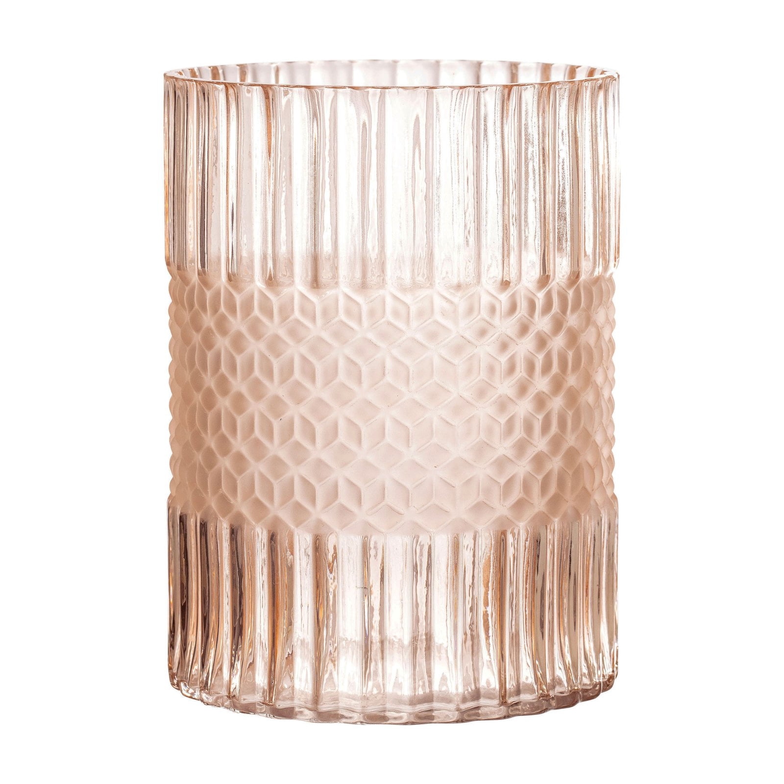 Sprinkle & Bloom Elegant Embossed Glass Vase - Walmart.com