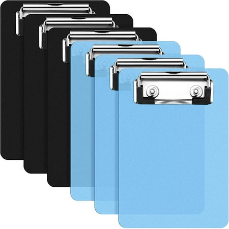 6 Pack Mini Clipboard 4 x 6 Inch Small Clip Boards for Notepads Small ...