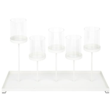 Koyal Wholesale Gold Geometric Hurricane Candle Holder Set of 6 for ...