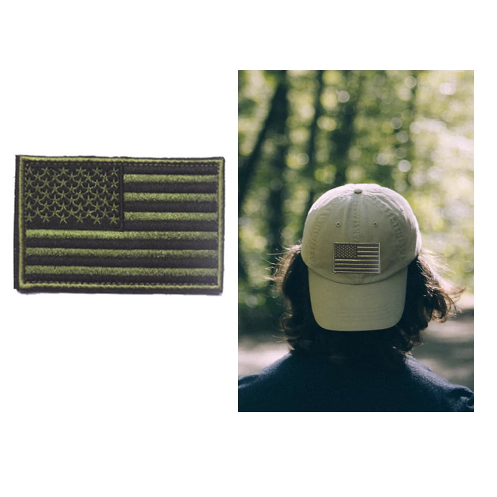 1 X USA AMERICAN FLAG TACTICAL US MORALE MILITARY SUBDUED APPLIQUE ...