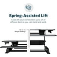Vari 36" VariDesk Essential Two-Tier Height Adjustable Standing Desk ...