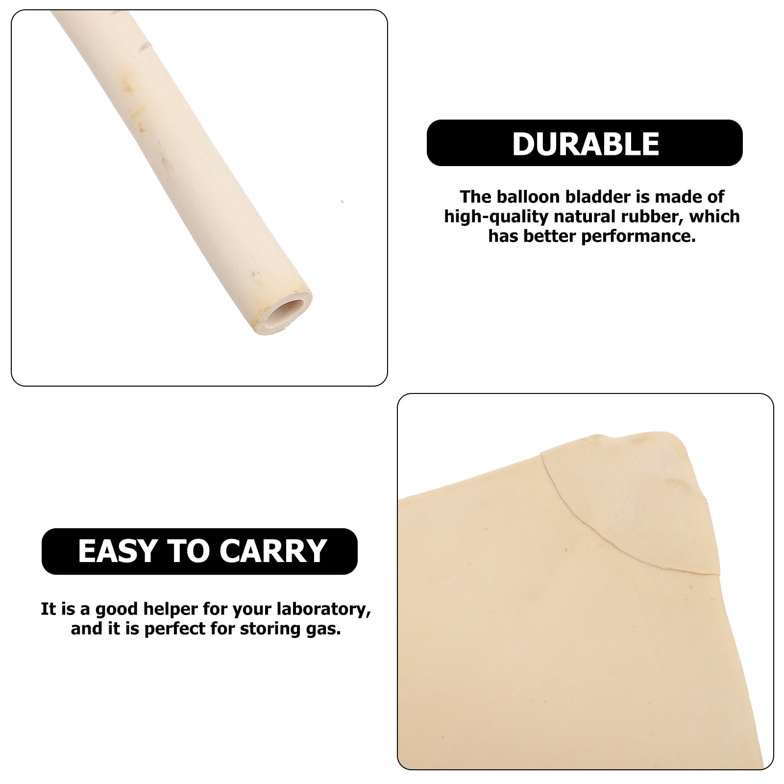 Cabilock Gas Sampling Bladder Inflatable Lab Gas Collector Latex