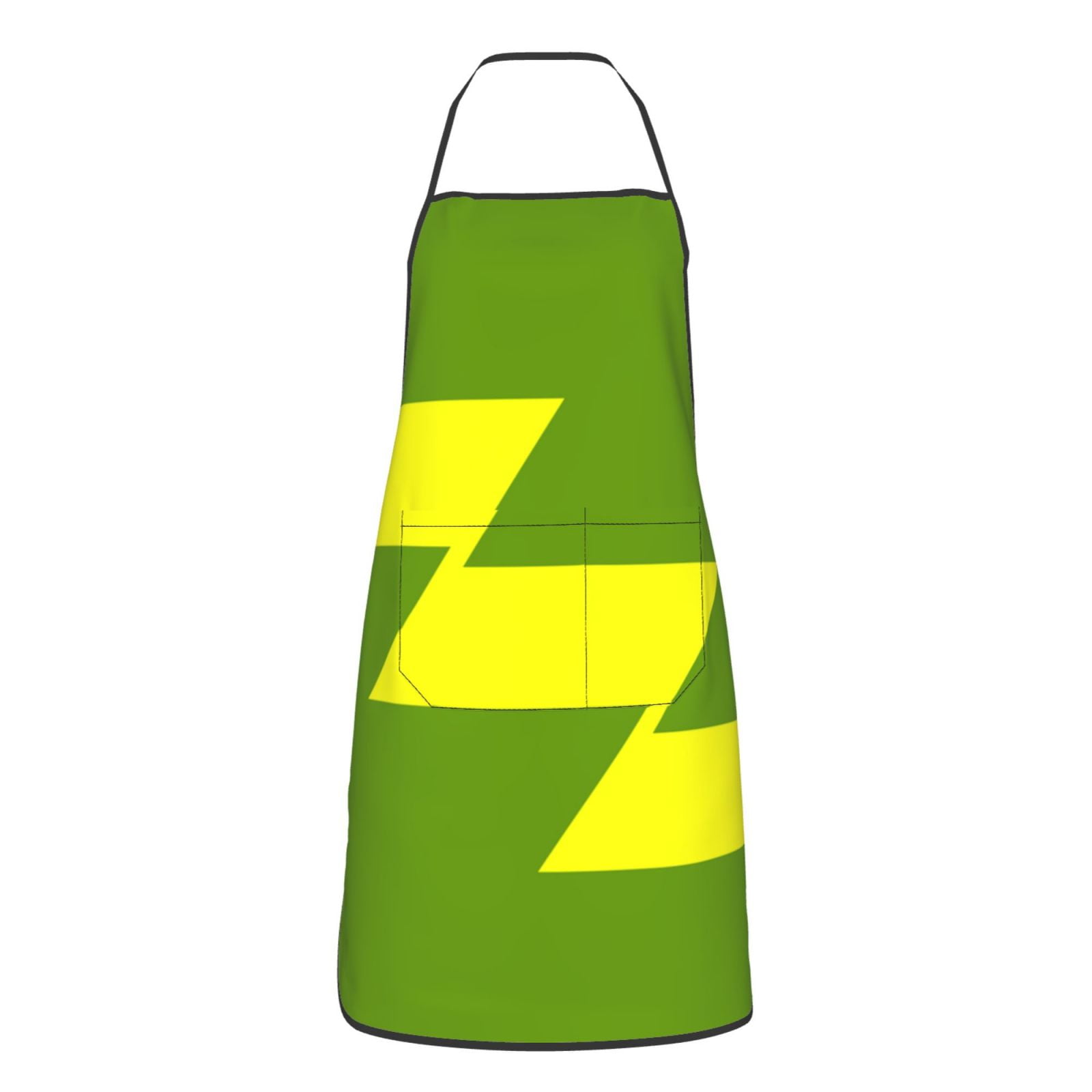 ZNDUO Yellow Shape Pattern Apron, Adjustable Bib Soft Chef Aprons ...