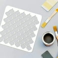 Fish Scale Stencil Dragon Scales Tiles Stencil Templete 11.8x11.8 inch ...