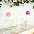 BalsaCircle 2 Blush Roses 7" Kissing Flower Balls Pomander Wedding Hanging Decorations - Walmart.com