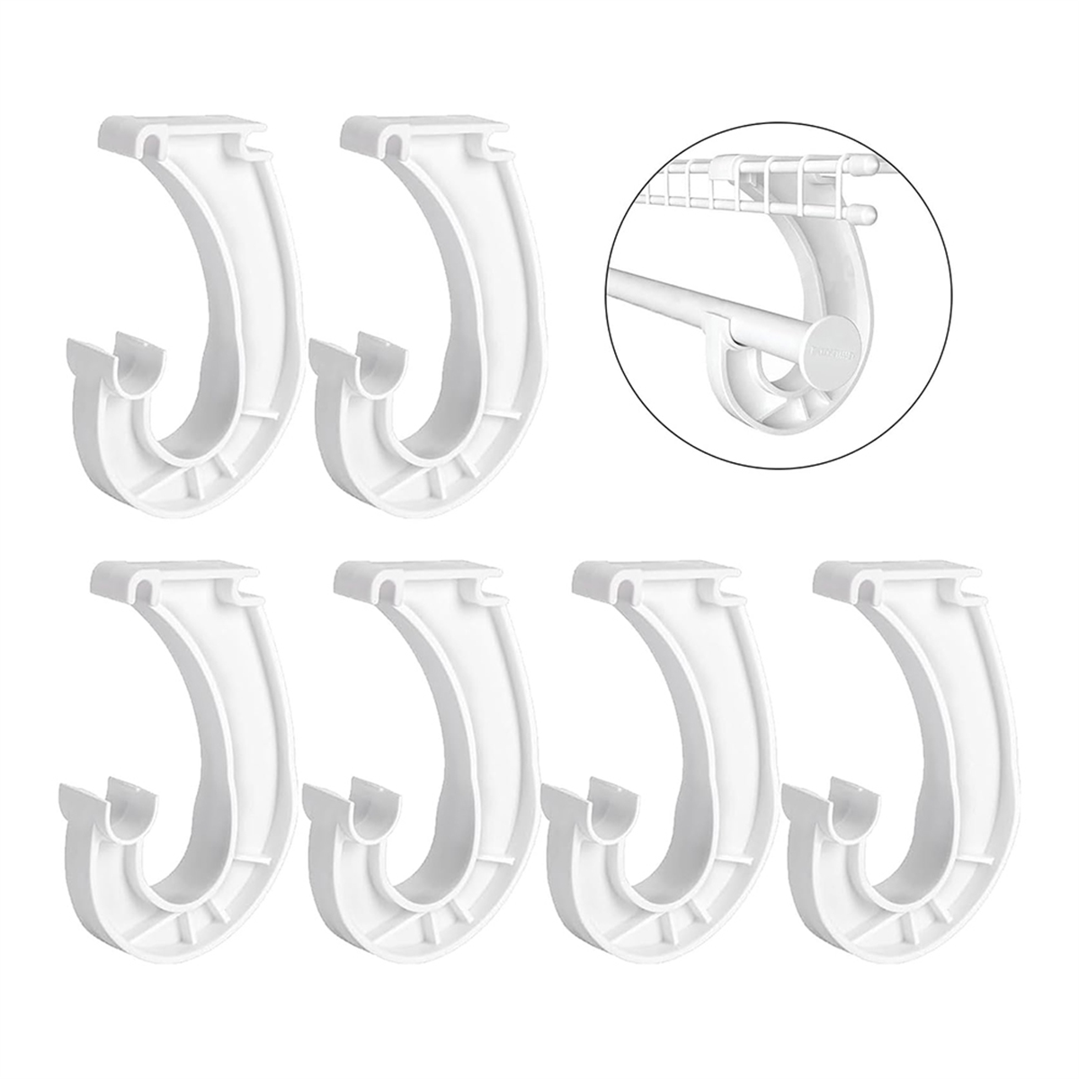 Click here for Unbranded 6pcs Hanging Closet Rod Support - Sturdy... prices