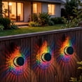 Outdoor Solar Mandala Projection Light 7 Color Changing Waterproof ...