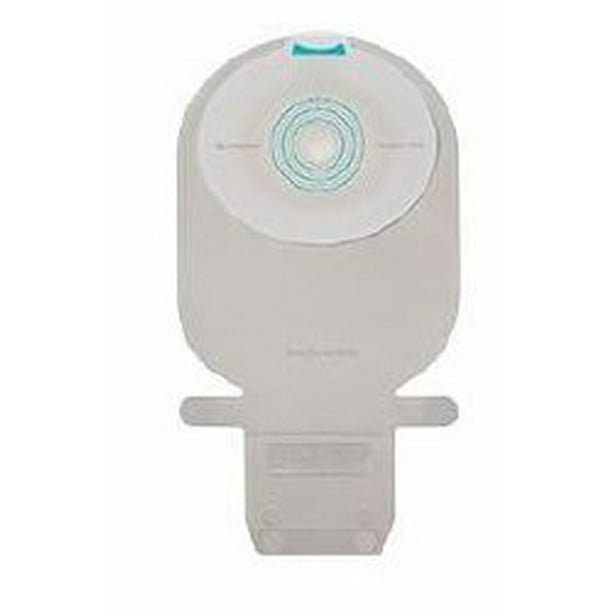 SenSura Mio Filtered Ostomy Pouch One-Piece System Maxi 1-3/8 Inch Stoma Drainable Flat, Pre-Cut ...