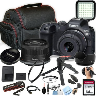 Canon EOS R7 Mirrorless Camera (Body Only) + 128 GB Memory + Tripod ...